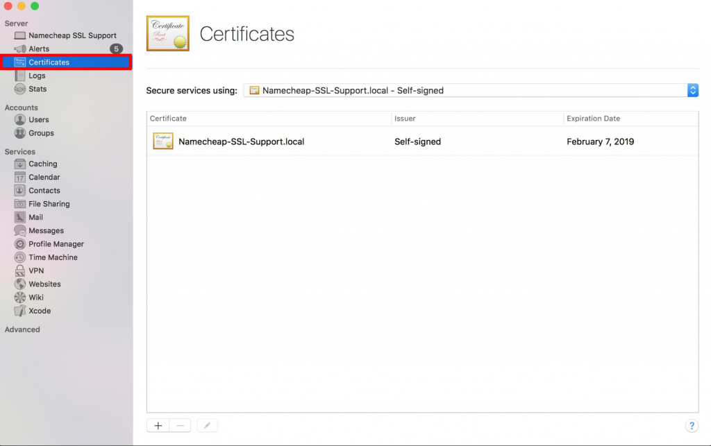 Generating a CSR on Mac OS X server/Yosemite/El Capitan – Knowledge Center