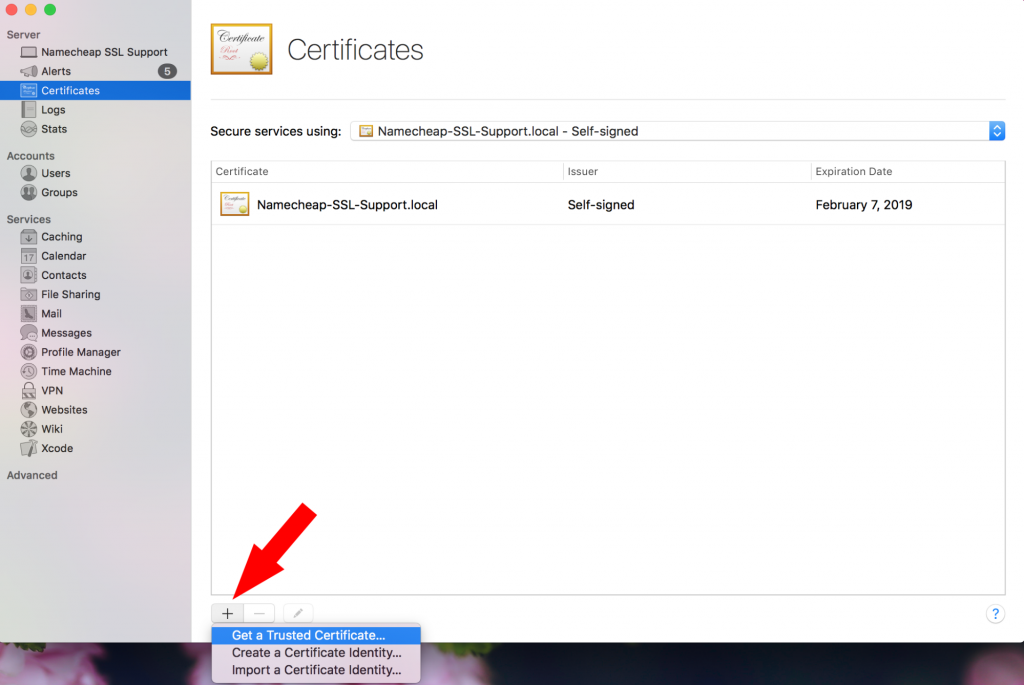 Generating a CSR on Mac OS X server/Yosemite/El Capitan – Knowledge Center