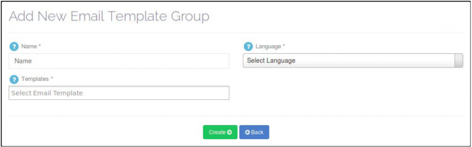 AstriCC Email (Tenant View) – Email Template Group – Knowledge Center