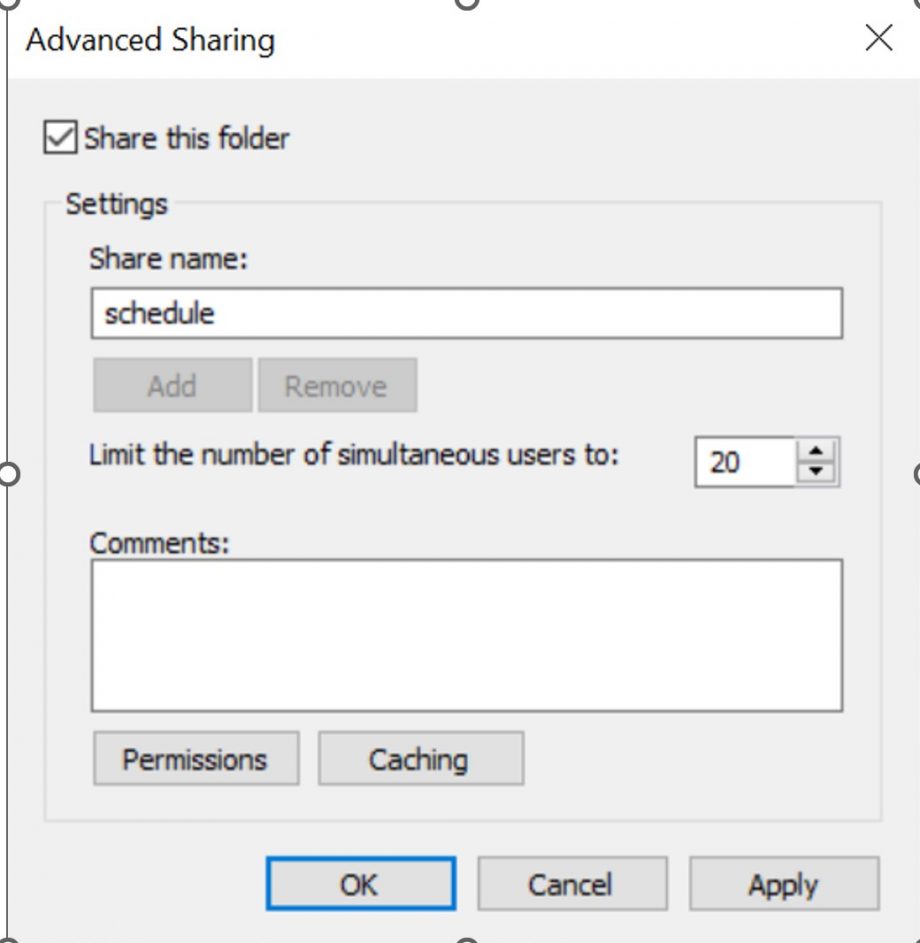 Create a shared folder with permission – Knowledge Center